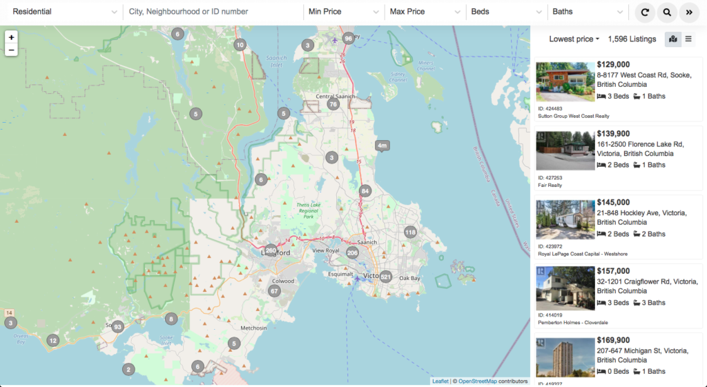 Agent iFrame® Map Search - RealtyWebsites.ca - Agent iFrame® for DDF ...